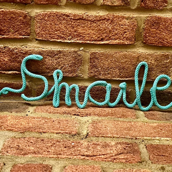 Initials and Numbers Block Font Template Bundle for Knitted Wire Art ...