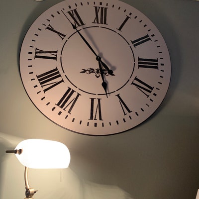 Clock Stencil Roman Numerals Clock Stencil Large Reusable Stencil ...