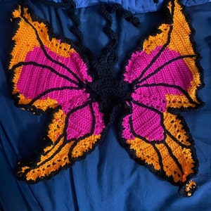 Crochet Butterfly Top Pattern (Instant Download) - Etsy