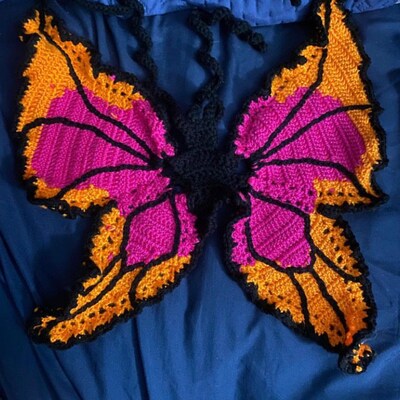 Crochet Butterfly Top Pattern - Etsy