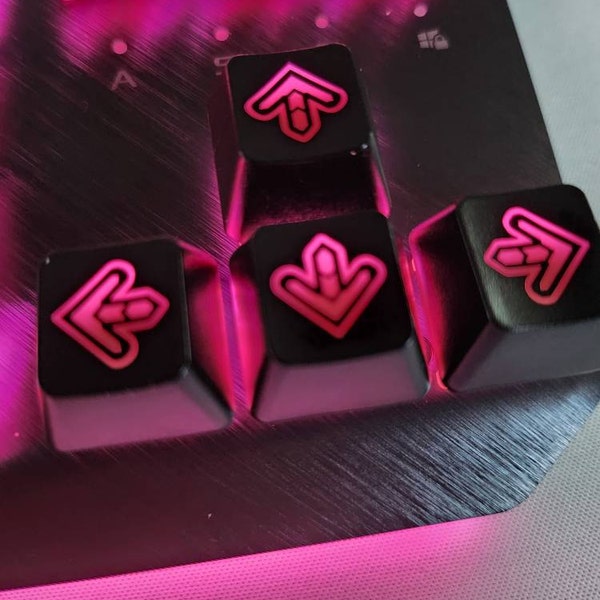 DDR Arrow Keycap Set, Artisan Keycaps, Custom Keys for Cherry MX ...