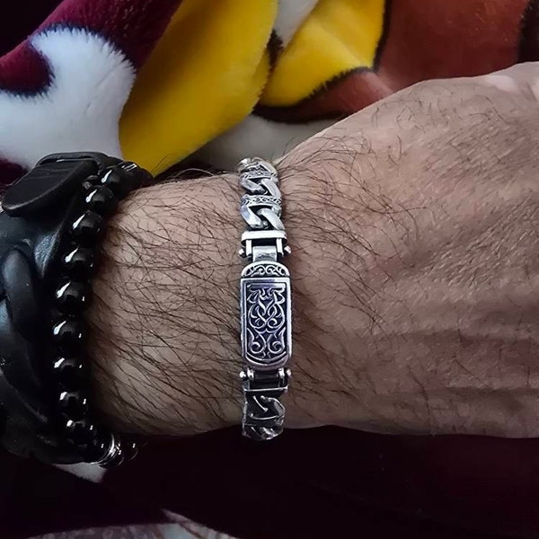 925 Sterling Silver Men's Ring, Cobra Snake Silver Ring, Handmade Men's ...