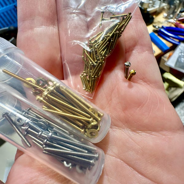 Screws, Micro Mini Fasteners - 50 Sets - Small, Tiny, Micro Screws With ...