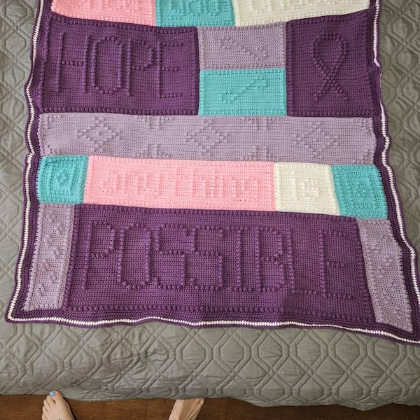 PATTERN: "your First Breath Took Ours Away" Puff Stitch Baby Blanket - Etsy