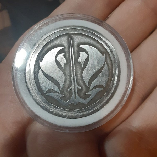 Bendu Gray Jedi Order Emblem & Code Challenge Coin Real Stainless Steel ...