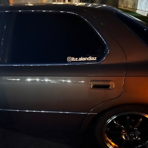 Custom Instagram Name Vinyl Decal Personalized IG Username Sticker ...