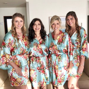 Floral Bridesmaid Robes Set of 8 Set of 9 Set of 6 You CHOOSE | Etsy
