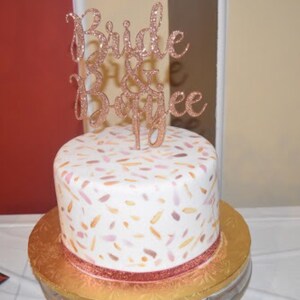 Custom Wedding Cake Topper Rose Gold Topper Mr & Mrs Cake Topper ...