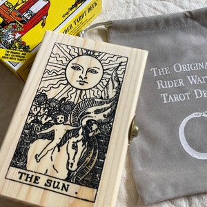 Tarot Cards Box 13 Designs,handcrafted for Storing Your Cards , Hinged ...