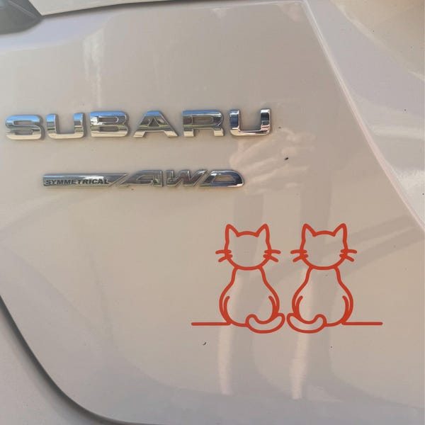 Cute Cat Decal - Cat Owner Car Decal - Cat Window Decal - Cat Decal for ...