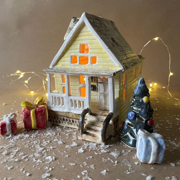 Custom House, Ceramic House, Personalized House Model, Ceramic Tea ...