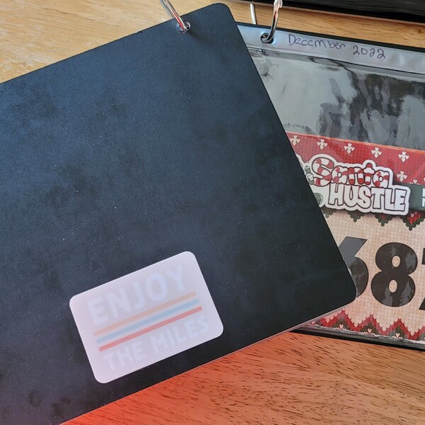 Enjoy the Miles Sticker, Running Stickers, Runner Gift, Run Stickers ...