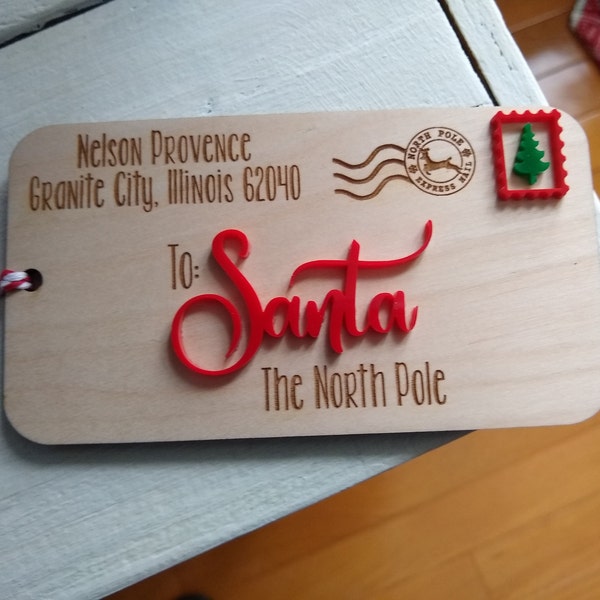 Letter to Santa Sign, Christmas Decor, Christmas Personalized Sign ...