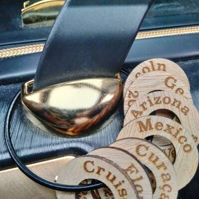 Personalized Travel Token Keychain Backpack Tag Country Visited ...