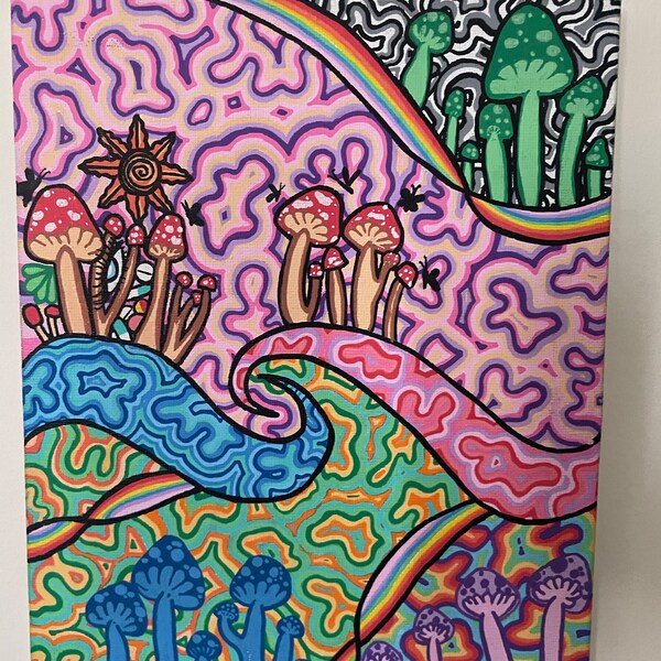 Trippy Doodle Mini Print - Etsy
