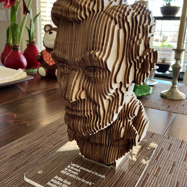 Man Torso Sculpture Sliced Vector Template 25cm, Male Torso Sculpture ...