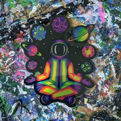 Art Print of Conscious Cosmos / Alien Art / Psychedelic Alien - Etsy