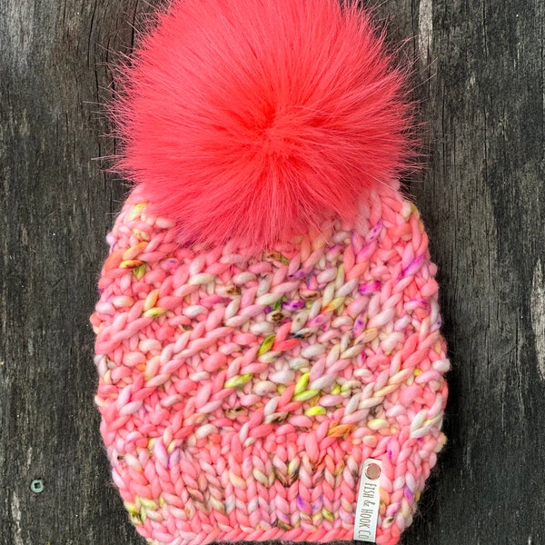 KNITTING PATTERN - the Gales of November Hat, Super Bulky Knit Hat ...