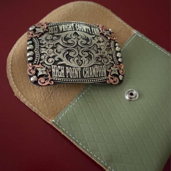 Trophy Western Belt Buckle - Custom Made - German Silver - Hand ...
