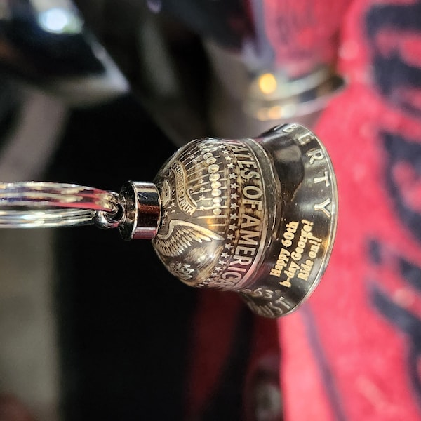 1916-1963 Silver Coin Bell Motorcycle Bell Gremlin Charm Franklin Half ...