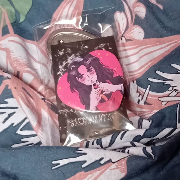 YTTD - 2.25" Heart Button Badges - Visual Novel | Anime Gift | Ita Bag ...