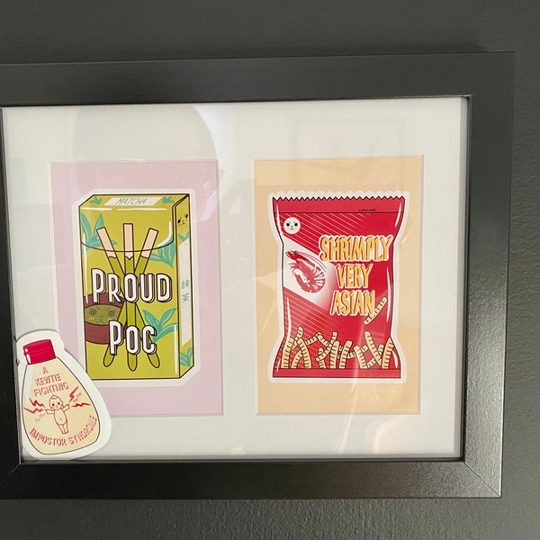 Proud POC Laminated Glossy Vinyl Sticker Chocolate/ Strawberry/ Banana ...