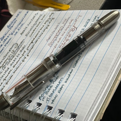 Asvine P36 Titanium Fountain Pen Piston Filling, Clear Transparent ...