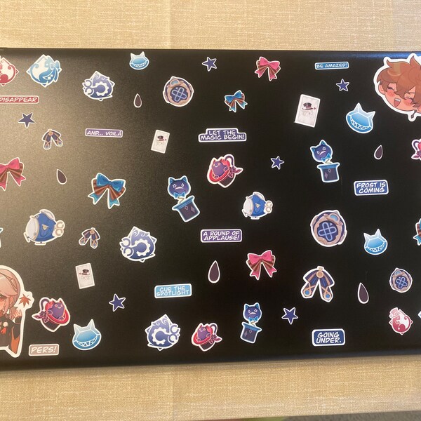 Freminet Waterproof Matte Sticker Sheet - Genshin Impact Series - Etsy