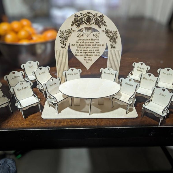 Wedding Memorial Display, Wedding Memorial Table, Remembrance Table ...