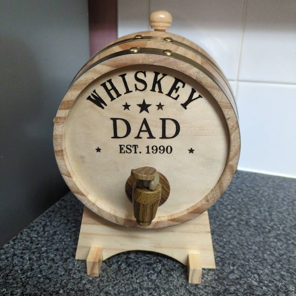 Personalized Engraved Whiskey Barrel 3L | Mini Wood Whiskey Barrel ...