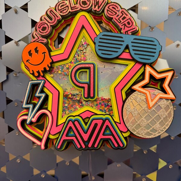 Pre Teen Cake Topper, in My Pre Teen Era, Pre Teen Birthday, Disco Cake ...