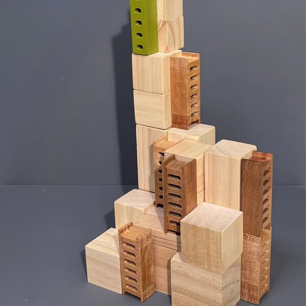 Montessori Materials Montessori Toy Building Blocks Block Set Handmade ...