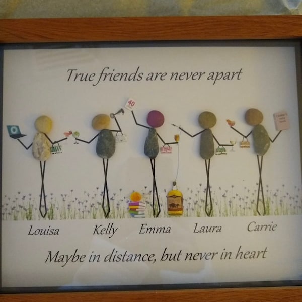 Best Friends Pebble Art - Besties Forever - Friend Gift - Bffs ...