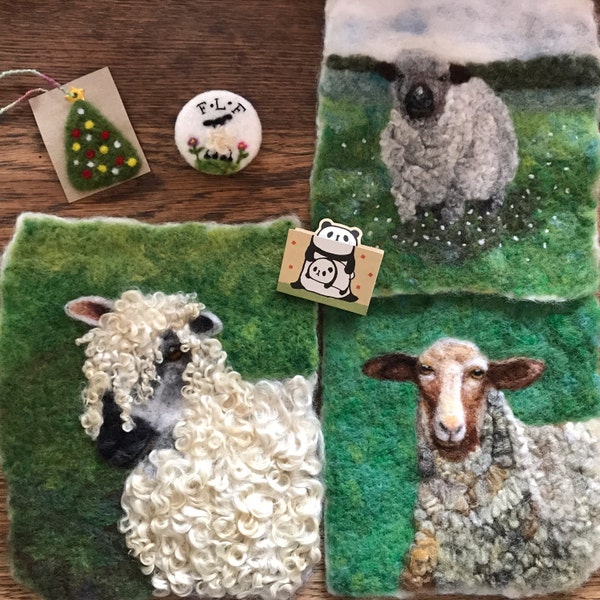 Needle Felted Wool Painting of a Daisy Fox, Gift for All Occasion - Etsy