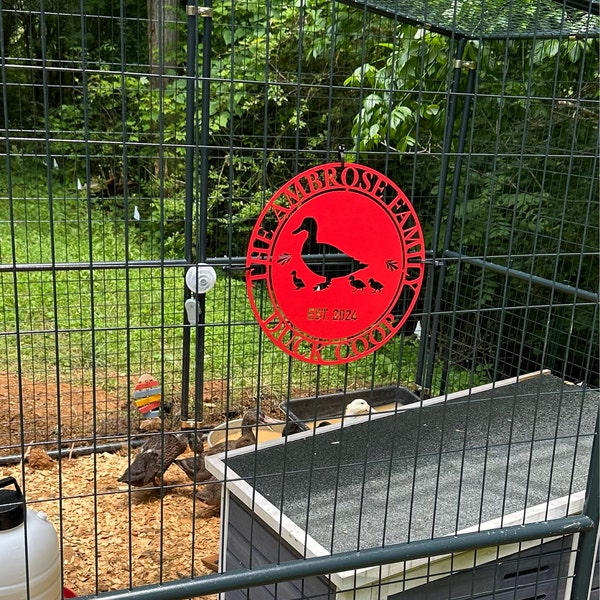 Custom Duck Farm Sign,farmhouse Decor,personalized Duck Quack House ...