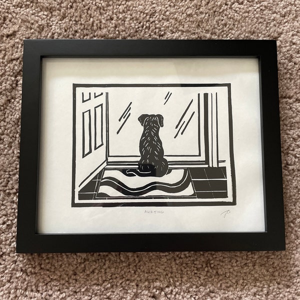 Raven Lino Print | Raven Print | Raven and Moon Art | Edgar Allen Poe ...