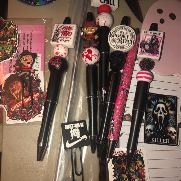 Custom Beaded Mexican Themed Pens, Party Favors, Fun Gift, Refillable ...