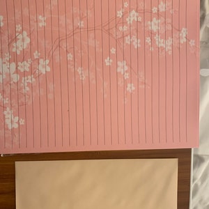 Nice Floral Edged Lined Writing Paper 8.5x11 25 Sheets and Color ...