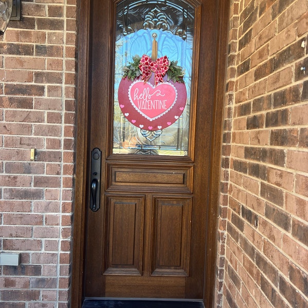 Valentines Front Door Decor | Happy Valentine's Day | Valentines Wreath ...