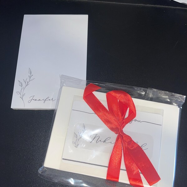 Custom Personalized Note Pad, Writing Pad, Memo Pad Minimalist Design ...