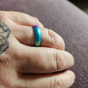 Sapphire Blue Silicone Ring Men Women, Safe Flexible Breathable ...