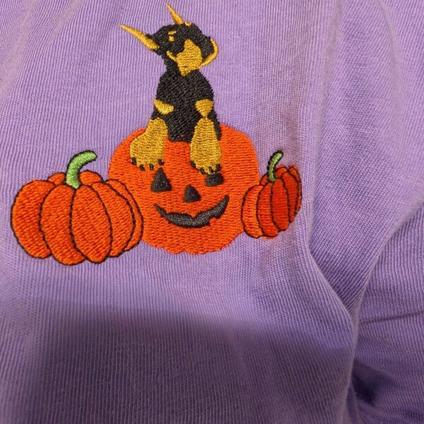 Halloween Dog Sweatshirt Embroidered, Cute Black Lab in Ghost Costume ...