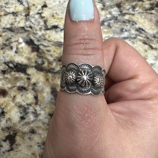 The Leona Ring- Native Made Turquoise Inlay Ring - Etsy