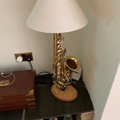 Handmade Alto Saxophone Lamps: Gold, Silver, Black, White, Satin Finish ...