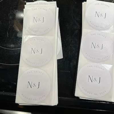 Wedding Cup Stickers, Wedding Decal, Wedding Logo for Cups, Wedding Cup ...