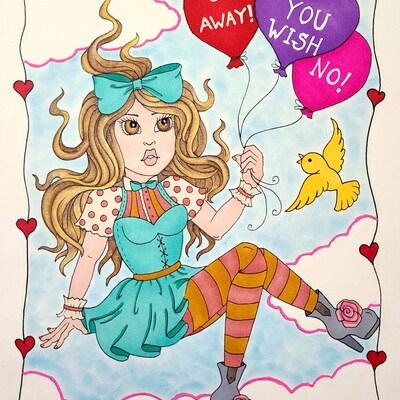 5 Pages Burlesque Mermaids to Color Digital Coloring for Adults Fun ...