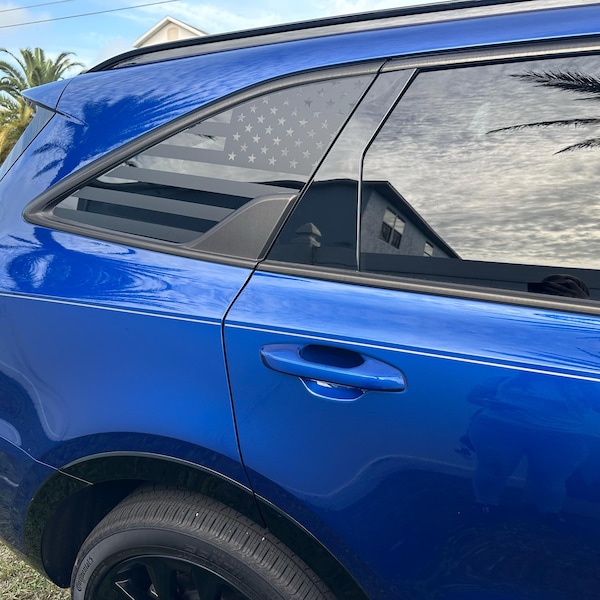 Fits 2015-2020 Chevy Tahoe Rear Side Windows Punisher Distressed ...