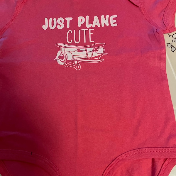 Just Plane Cute Baby Bodysuit One Piece or Toddler T-shirt, Travel Baby ...