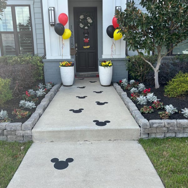 Mickey Mouse Peel and Stick Floor Decals • Social Distancing Markers ...