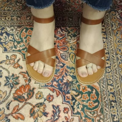 Light Brown Women Sandals Summer Shoes Leather Sandals - Etsy